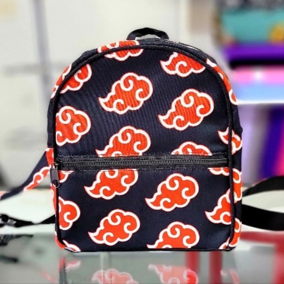 Bags | Naruto Akatsuki Red Clouds Mini Backpack | Poshmark